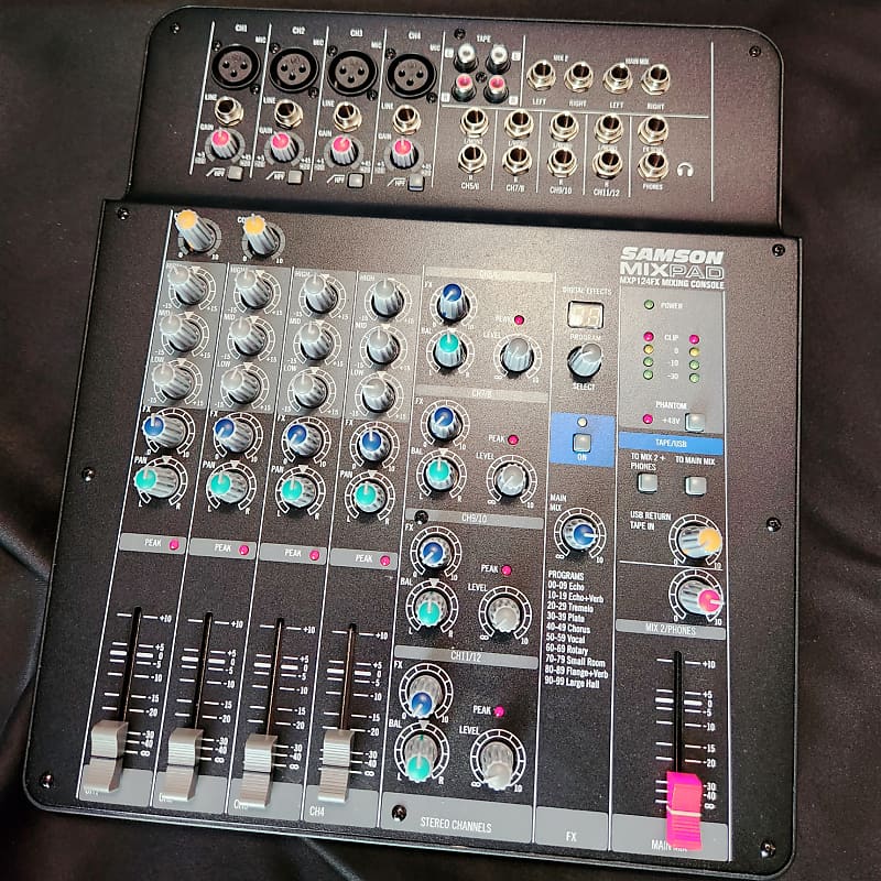 Samson MXP124FX MixPad Series Compact 12-Input Analog USB | Reverb