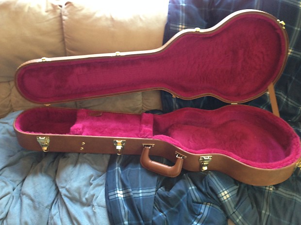 Gibson Les Paul Case Vintage Brown/Pink 2014 | Reverb