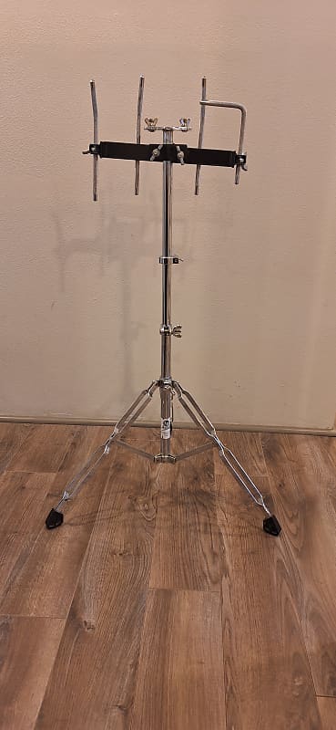 L.P. Bongo and Percussion Bracket with Stand 2000's - Chrome | Reverb