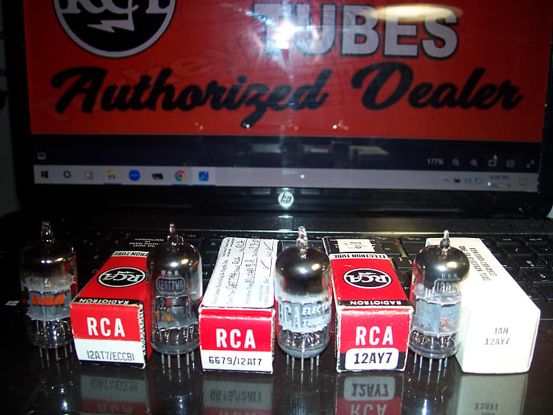RCA Two 12AT7 and Two 12AY7 Preamp Vacuum Tubes | Reverb