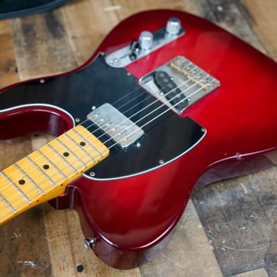 Fender "Fat" Telecaster 1994 Transparent Red Burst MIM SH | Reverb