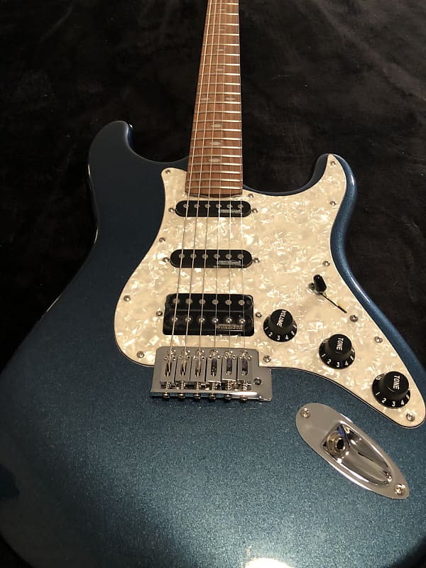 BuildAnAx Custom Strat-Style Guitar Metallic Night | Reverb Australia