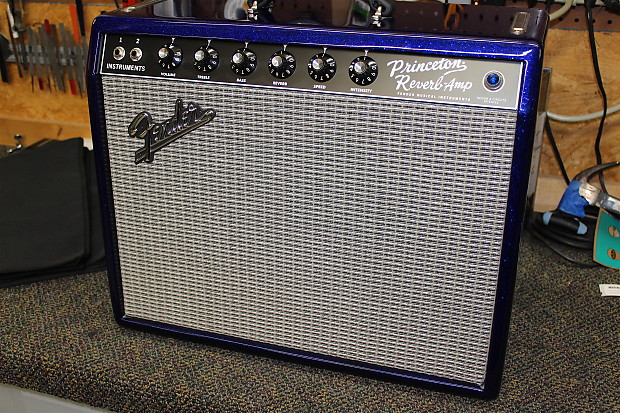 Fender Princeton Reverb Blue Sparkle - Celestion Gold - Only | Reverb