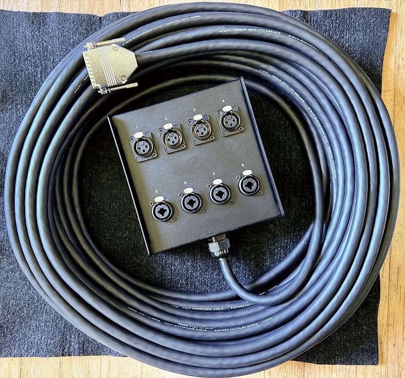 100' 8 Channel Studio / Stage Box Mogami 2932/Neutrik by Pro | Reverb