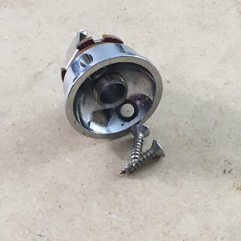 Chrome Relic For Fender Tele Output Jack Cup Guitar NOS Aged | Reverb