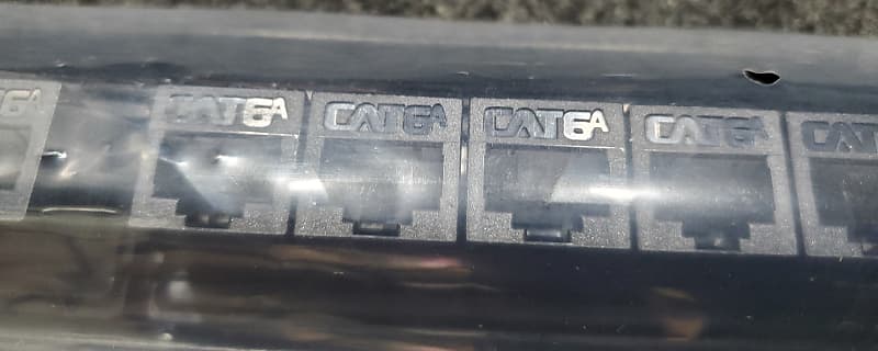 Cablesys Cat 6A 24-Port Feed Through Patch Panel Black | Reverb