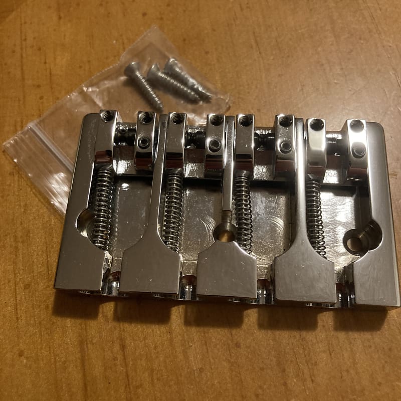 Hipshot A Style FM1 Bass Bridge 2010s - Chrome | Reverb