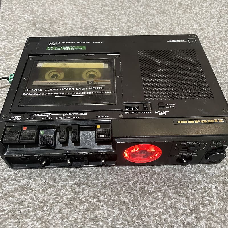 Marantz PMD221 Professional Portable Mono 3 Head Cassette | Reverb