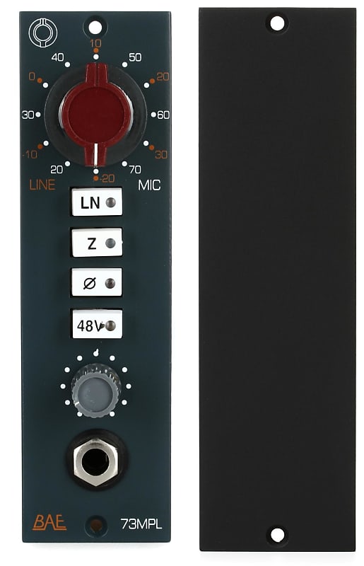 API 5B1 500 Series Blank 1-Slot Panel - Black Bundle with BAE | Reverb