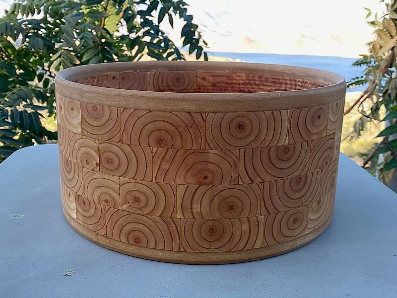 Solid Wood 14” x 7” Snare Shell Reclaimed Doug Fir Segmented | Reverb