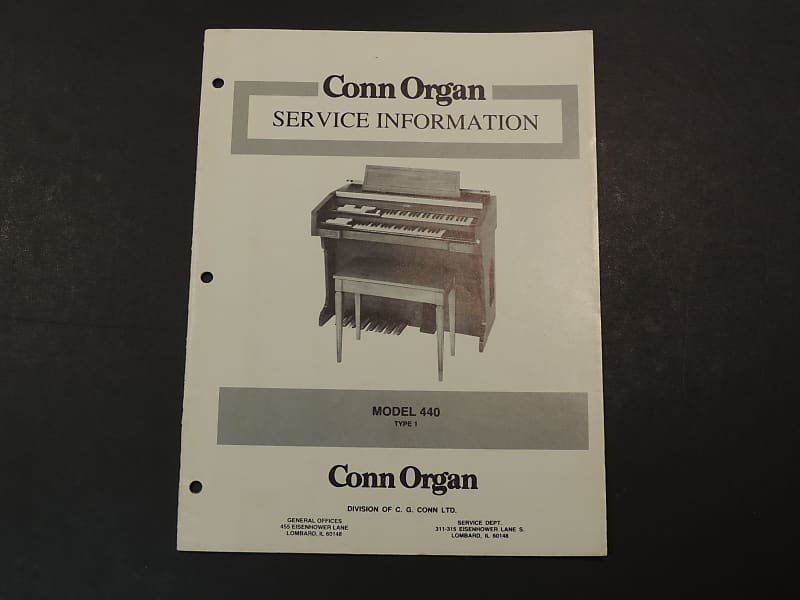 Conn Model 440 Type 1 Service Information [Three Wave Music] | Reverb