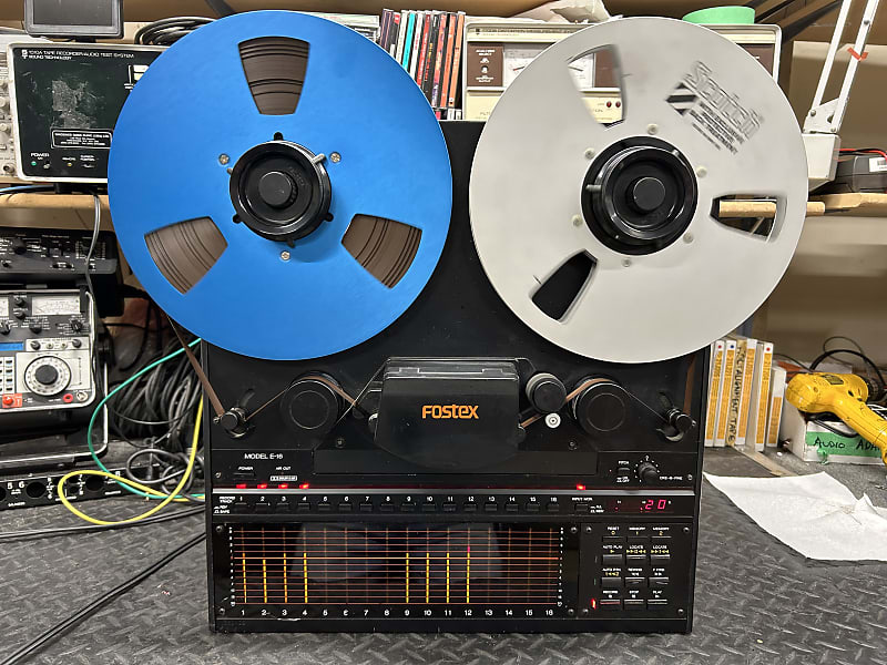 Fostex E-16 1/2" 16 track reel to reel tape deck. SERVICED! | Reverb