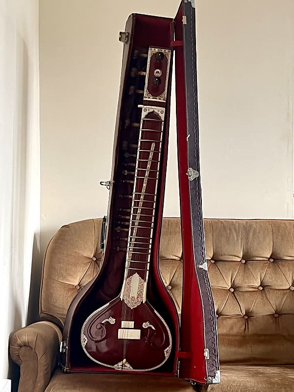 Bina 1970s Vintage Full Size Indian Made Sitar with Original | Reverb