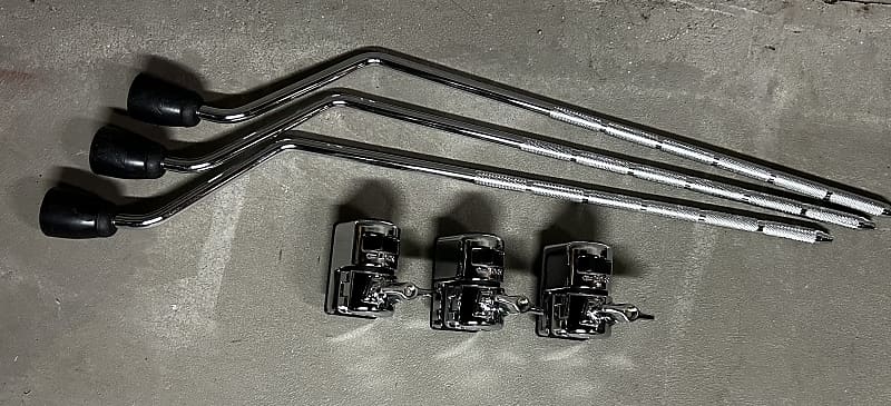 3 Tama Quick-Lock Floor Tom Brackets & 3 Tama Floor Tom Legs | Reverb