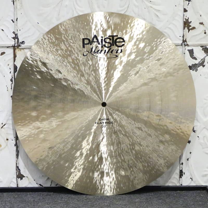 Paiste Masters Dark Flat Ride Cymbal 20in | Reverb