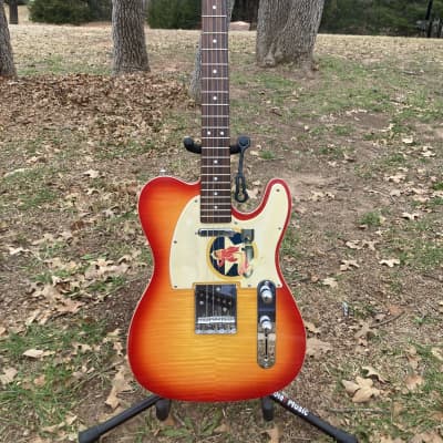 Unique Cherry Sunburst Telecaster Custom Partscaster | Reverb