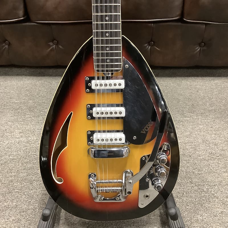 1960s Vox Teardrop XII Sunburst | Reverb