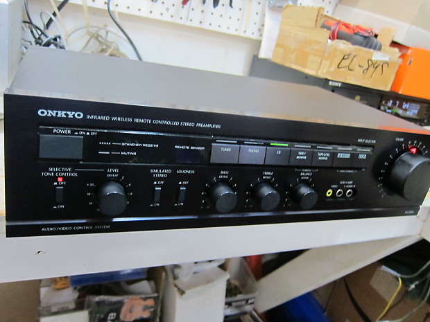 Onkyo Stereo Preamp Model P-3150V, Full Function, Phono, 6 | Reverb