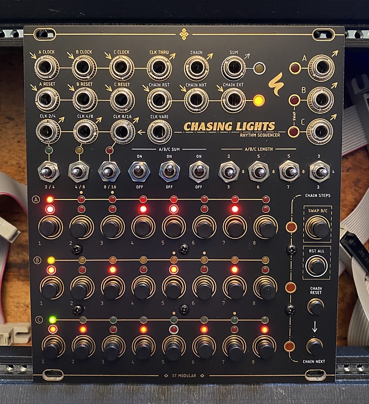 ST Modular Chasing Lights rhythm sequencer | Reverb
