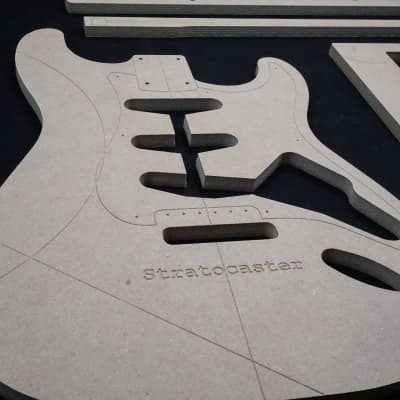Guitar Templates ~ Stratocaster ~ 1/2" MDF ~ CNC Router Set | Reverb