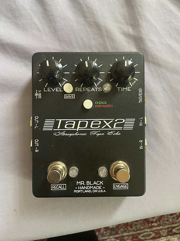 Mr. Black Tapex 2 Stereophonic Tape Echo 2020s - Black | Reverb