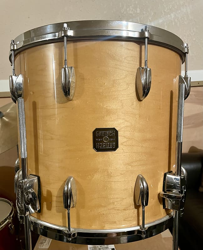Gretsch USA Custom 16x18 Floor Tom Early 80s - Natural Maple | Reverb