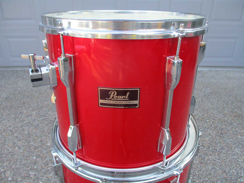 Pearl Export Series 13 Round X 11 Rack Tom, Red Sparkle, New | Reverb