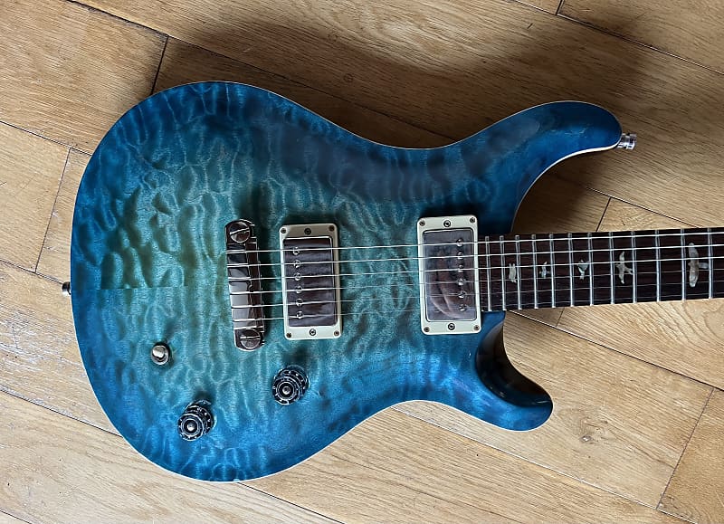 PRS Custom 22 Stop Tailpiece 2002 10 Top Birds Makena Blue | Reverb UK