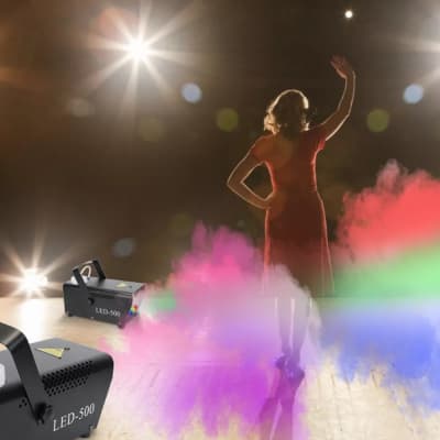 400W Smoke Fog Machine Rgb Led Muti Color Dj Party Wedding | Reverb