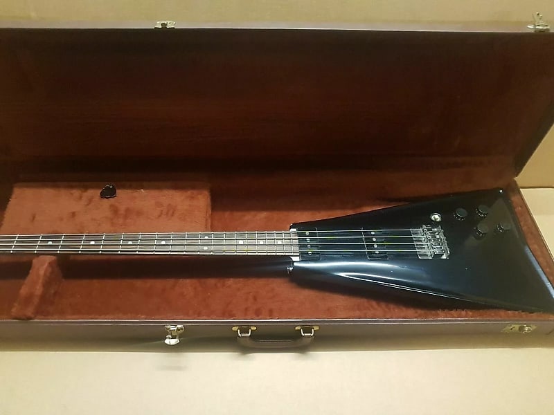 1977 TRAVIS BEAN WEDGE BASS - METALLIC BLUE TB 4000 - made in | Reverb