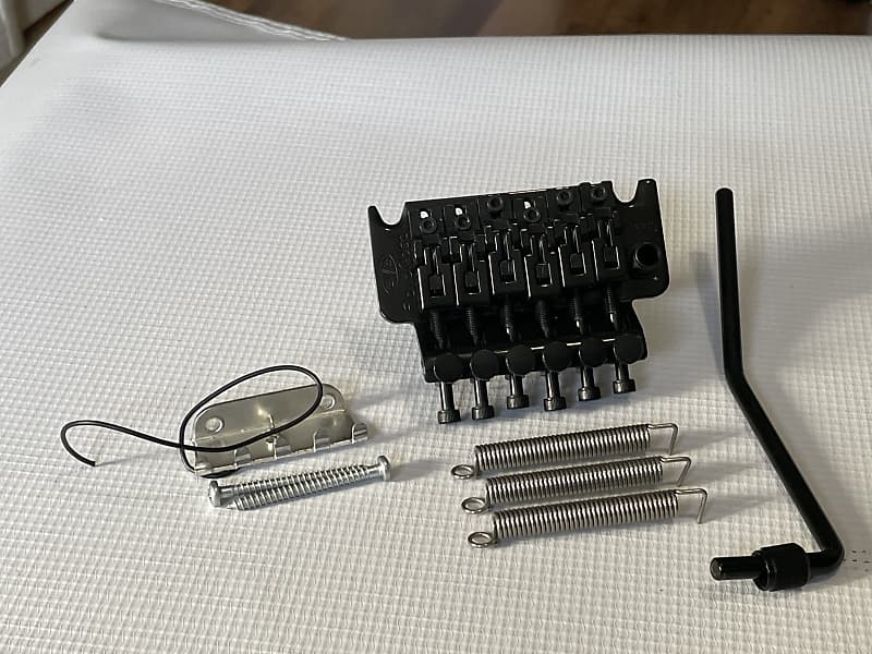 EVH Logo Floyd Rose Special Black Guitar Tremolo Bridge | Reverb UK