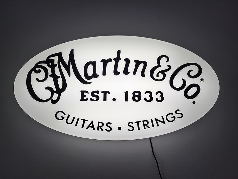 Martin Guitars Dealer Style Light Up Sign Killer Cool Man | Reverb