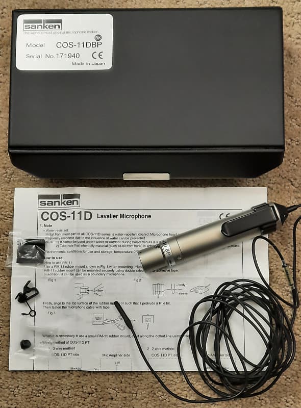 Sanken COS 11DBP Omni Directional Lavalier Microphone XLR 48v | Reverb