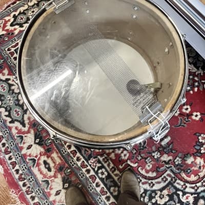Slingerland 14x10 Snare Drum Marching Niles 1970s - Champagne | Reverb