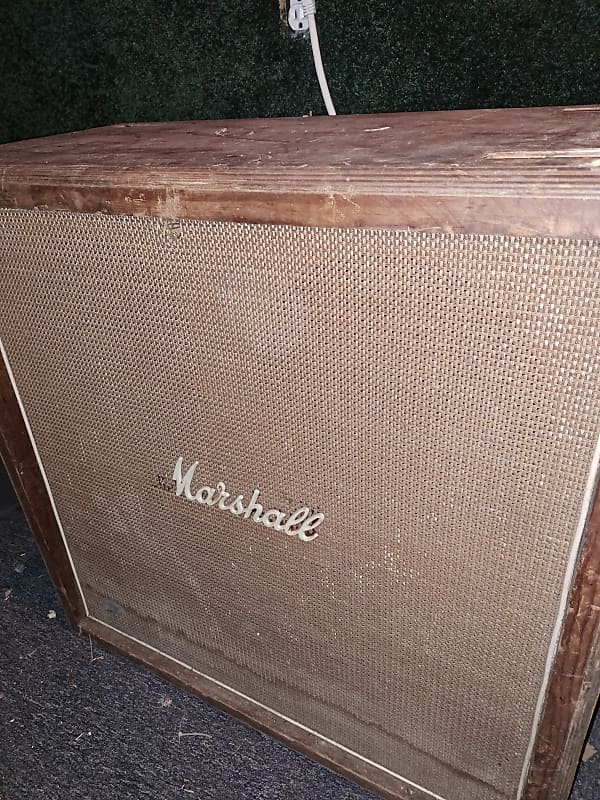 Marshall 4x12 Straight Cabinet 1960's - Wood Finish V30's | Reverb