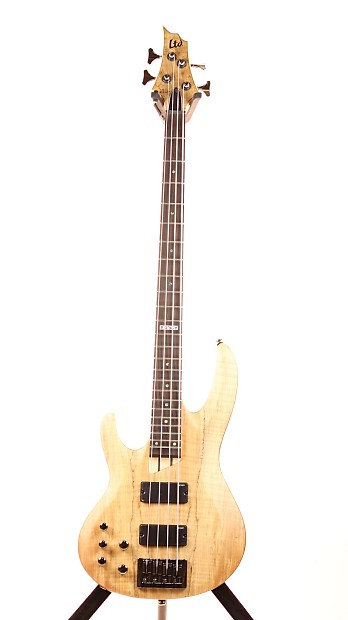 ESP LTD B-204SM Left Handed Bass Guitar in Natural Stain | Reverb