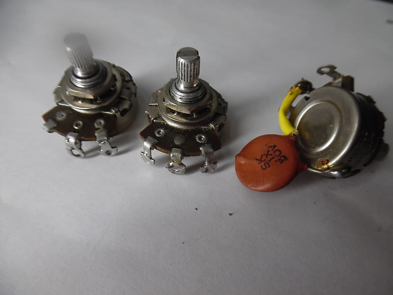 Fender Stratocaster Pots and Tone Cap 1961 | Reverb