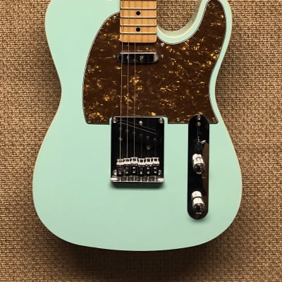 SX STL50+ T-Style Electric Guitar Powder Blue, Tortoise | Reverb