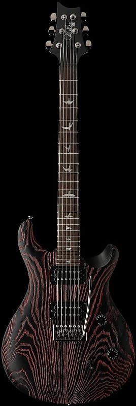 PRS SE Swamp Ash CE24, Sandblasted Limited Edition, Red | Reverb