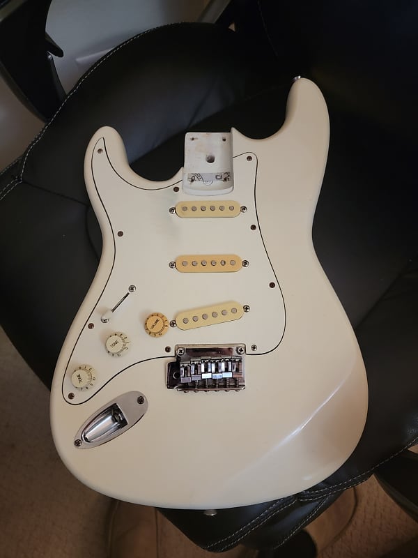 Cort Left Handed Korean Strat Body White | Reverb