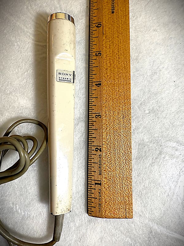 Vintage 1960's SONY F-96 Dynamic Microphone, tested, works | Reverb