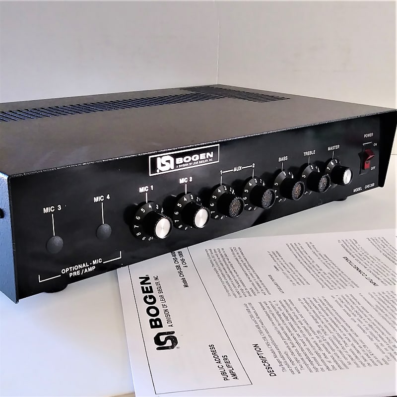 Vintage Bogen CHS 35B Solid State PA Amplifier | Reverb