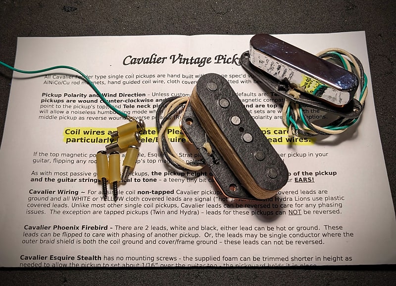 Cavalier Telecaster Pickups - Humongous Lion and Fat Lion | Reverb
