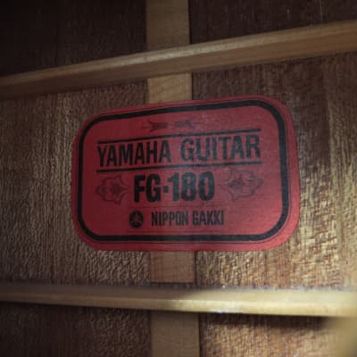 Yamaha FG-180 Jumbo Dreadnought - Made in Japan - Nippon | Reverb