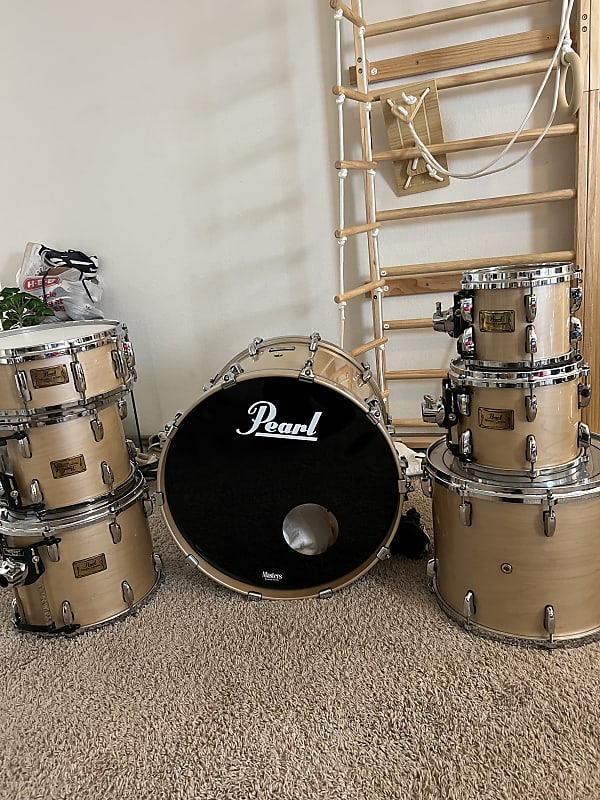 Pearl Masters Custom 2000’s - platinum mist | Reverb
