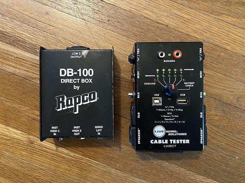 Rapco DB-100 Direct Box + FREE Live Wire Cable Tester. | Reverb