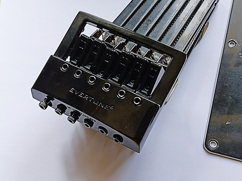 EverTune F Model Bridge System ET001FB Black | Reverb France