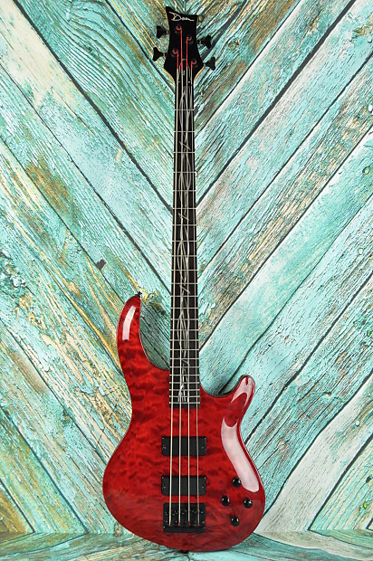Dean Edge Q4 With Tribal Inlay 2002 Trans Red | Reverb