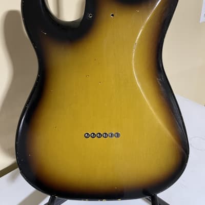 Warmoth Hybrid Strat Tele 2016-ish - MJT nitro sunburst | Reverb
