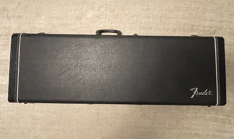 Vintage 1970’s Fender USA Mustang Guitar Case Black Exterior | Reverb